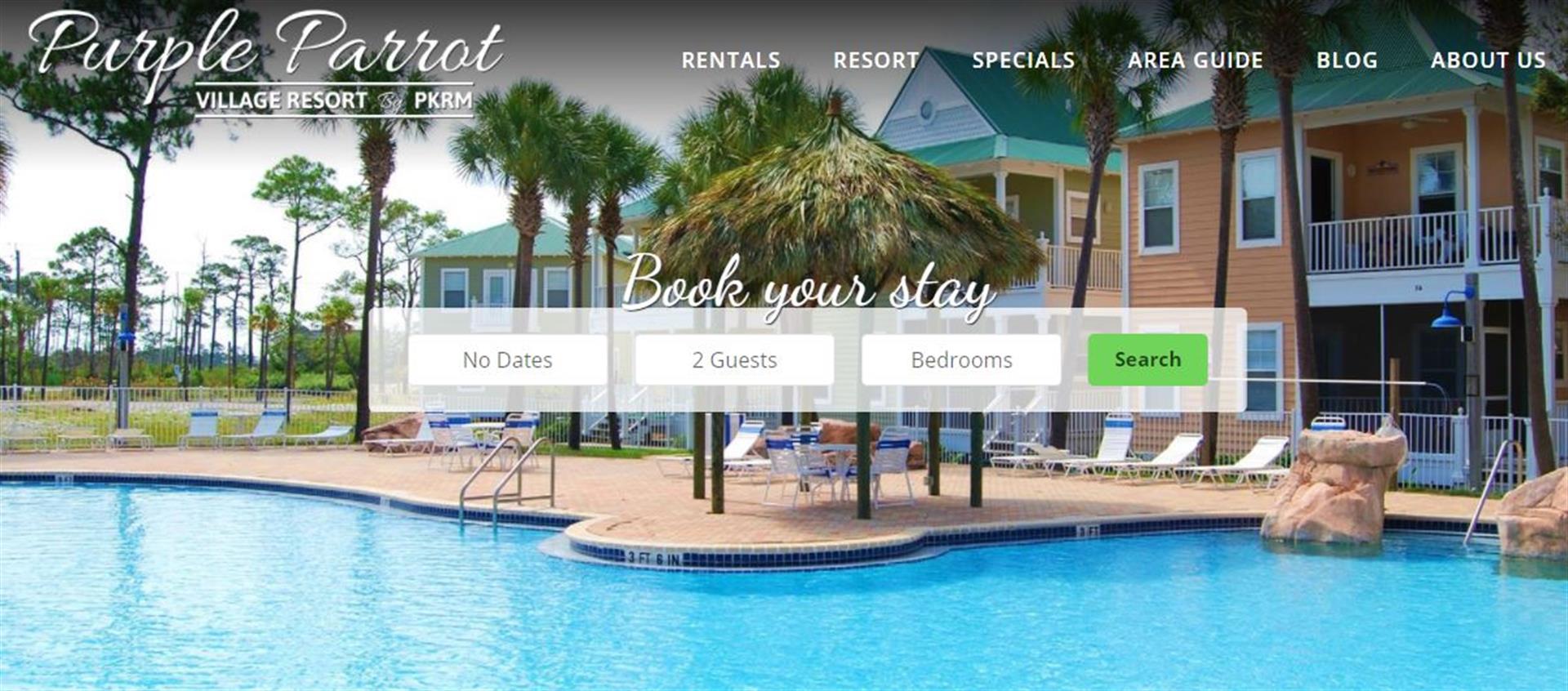 Purple Parrot Village Resort Gets a New Website
