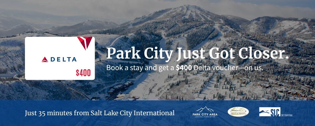 Stay with Park City Lodging and Get a $400 Delta Gift Card